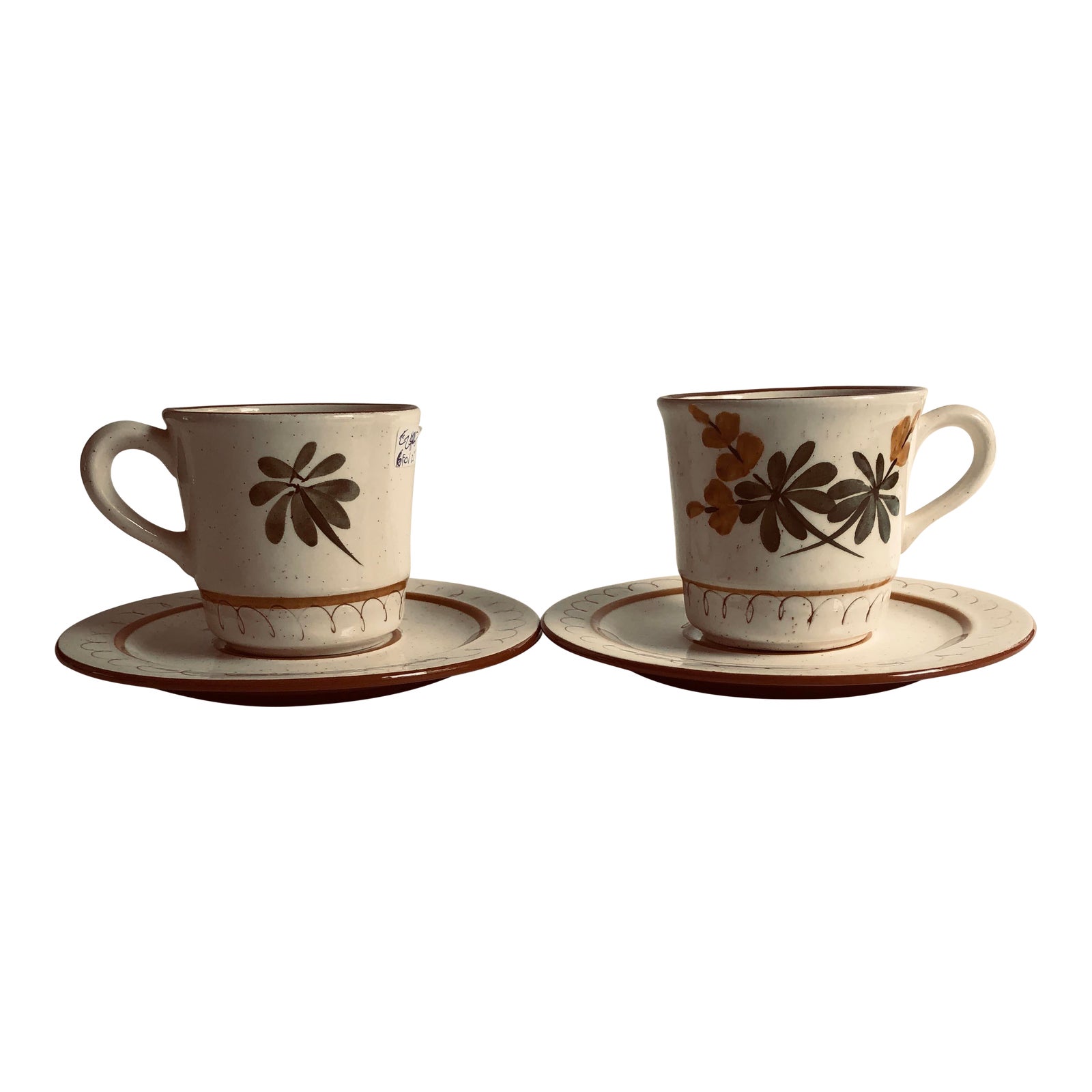 Midcentury Stangl Pottery Tea/Coffee Cups & Saucer - Service for 2 ...