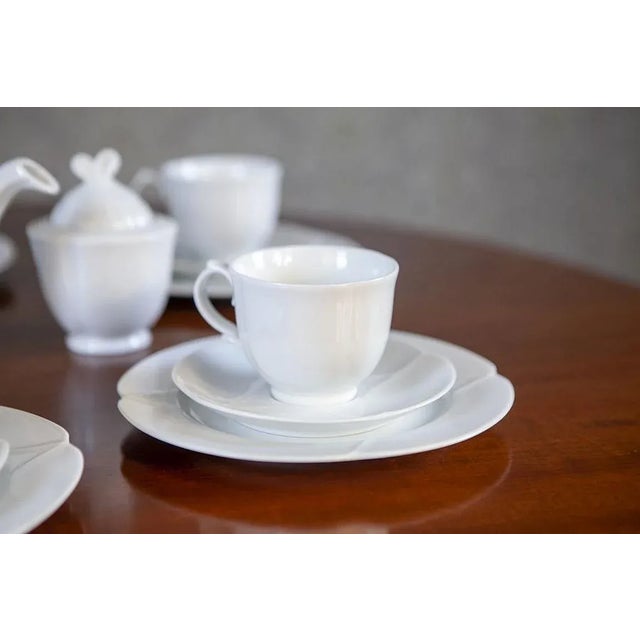 New Porcelain Bogucice Tea Set for 6 People - Perla White- 15 Pieces ...