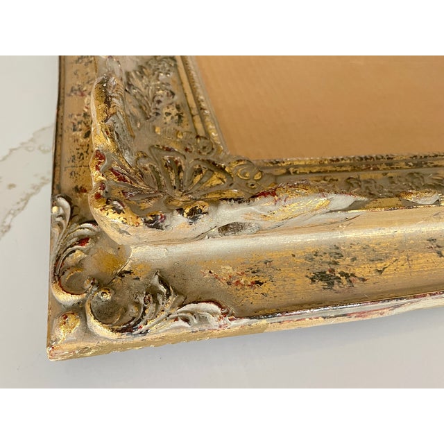 Antique French Gilded Gesso Gold Frame | Chairish