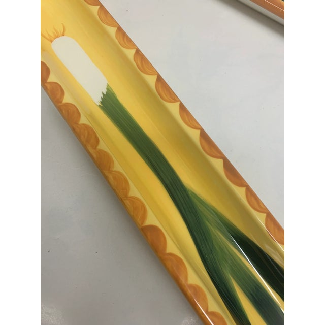 2004 Debbie Segura Tapas Serving Trays - a Pair | Chairish