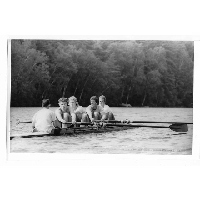 1986 University of Wisconsin Rowing Team Black & White Photograph ...
