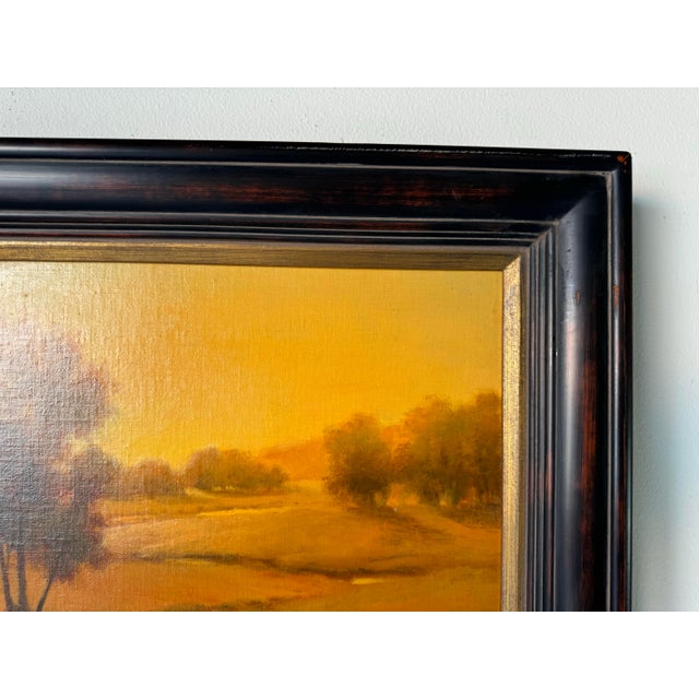 2004 P. A. Jones " the Gilding of the Day " Sunrise Landscape Oil ...
