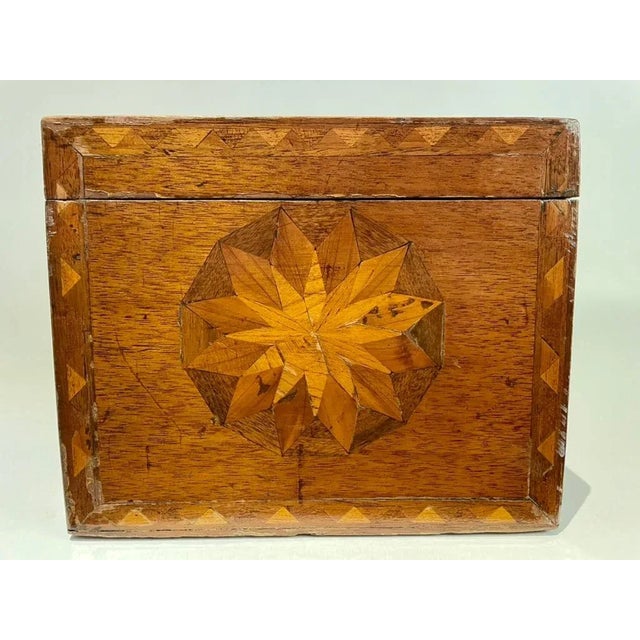 19th Century American Nautical Inlaid Box | Chairish