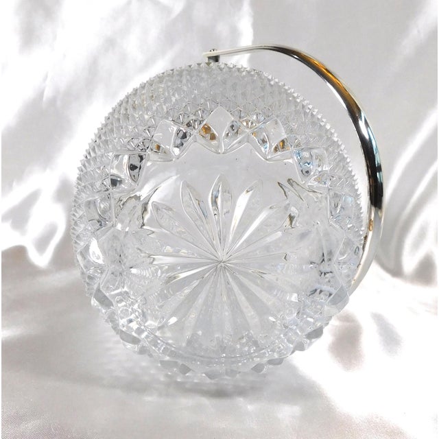 Late 18th Century Fb Rogers Lead Crystal Ice Bucket With Tongs | Chairish