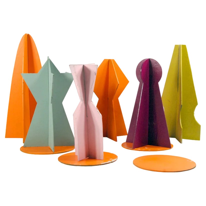 Postmodern Spatial Cardboard Forms, 1980s, Set of 10 | Chairish