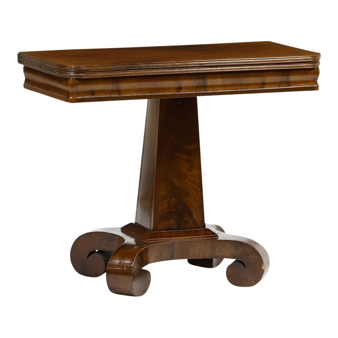 Mid 19th Century Antique American Empire Mahogany Burl Wood Parlor ...