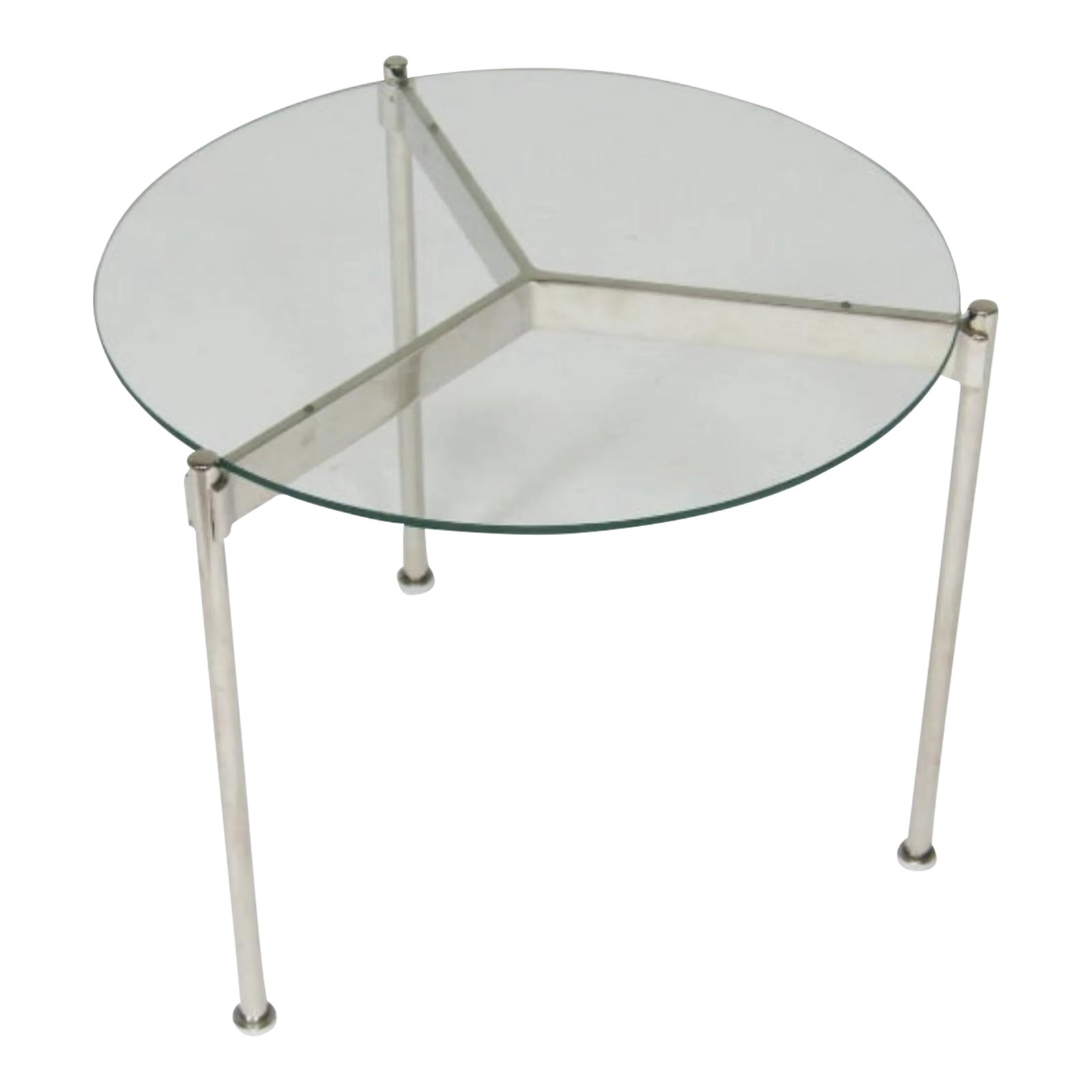 Ward Bennett Tri Leg Claw Side Table for Brickel Associates, 1970s ...