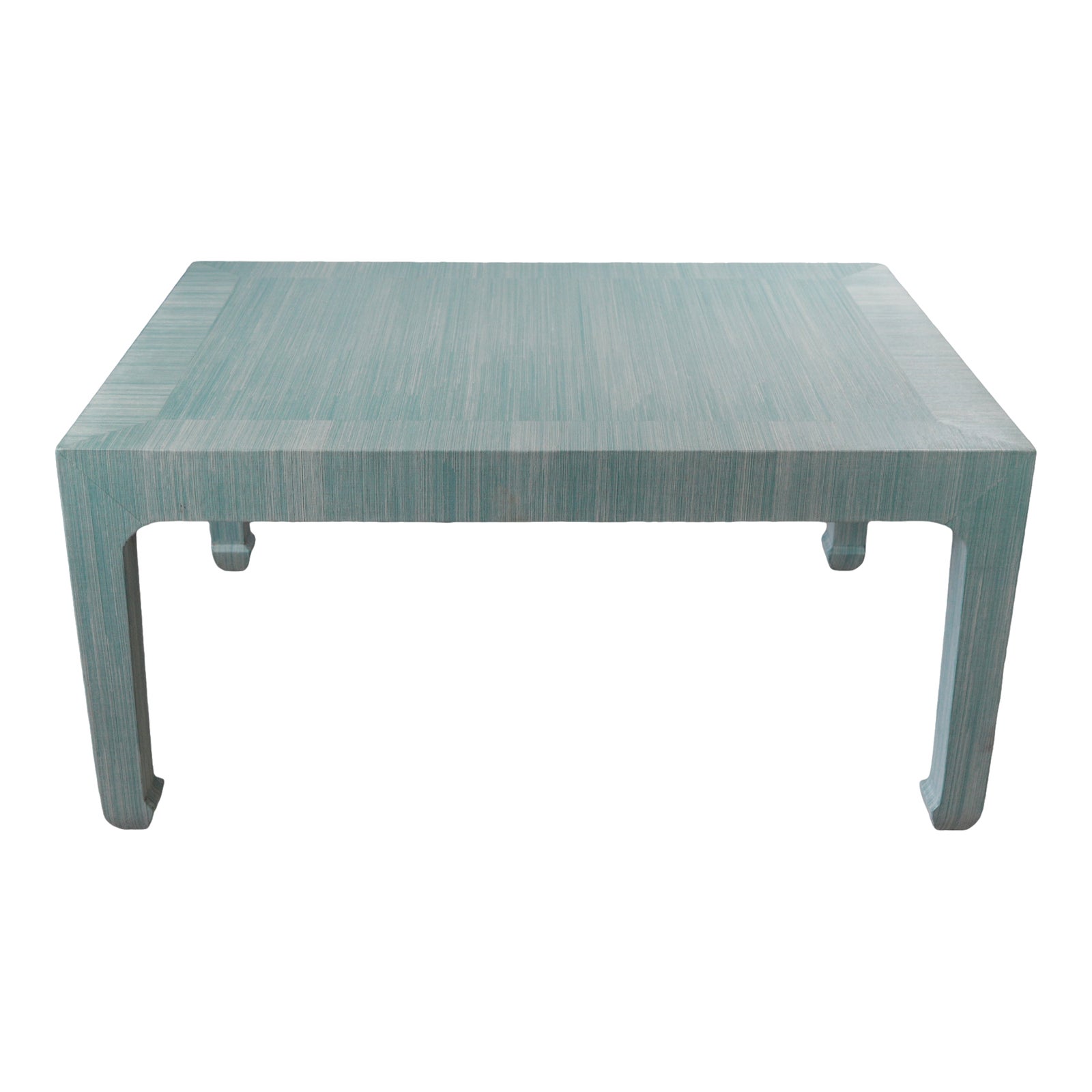 Carl Springer Style Kensington Raffia Coffee Table. | Chairish