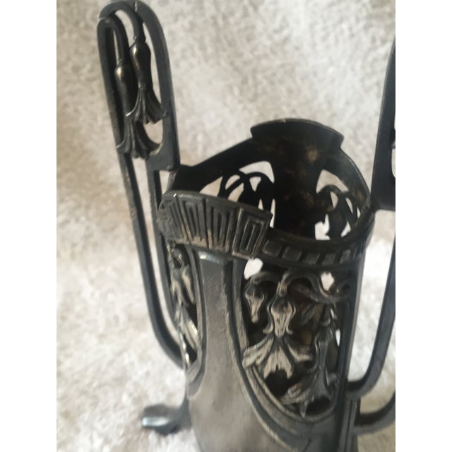 19th Century Art Nouveau Wmf Silver Metal Cup Holder | Chairish