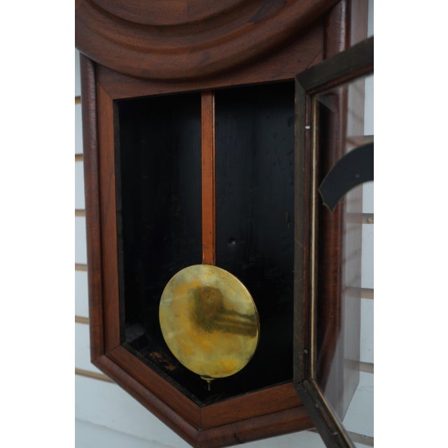 Antique New Haven Regulator Wall Clock | Chairish