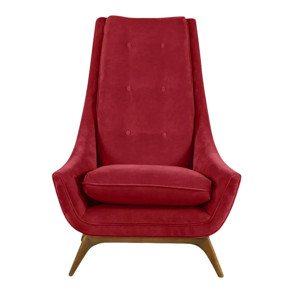 Modern Medellin Mid-Century Style Lounge Chair | Chairish
