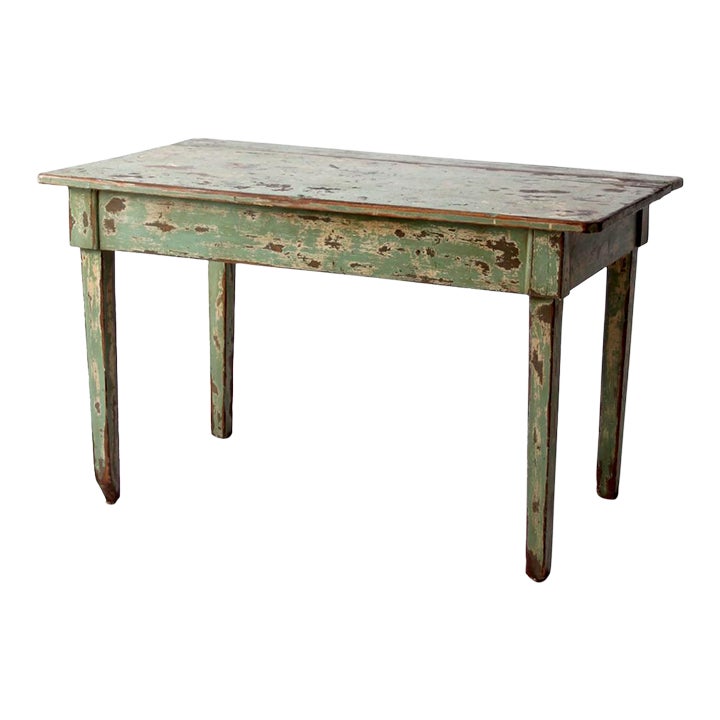 Antique American Painted Primitive Table | Chairish