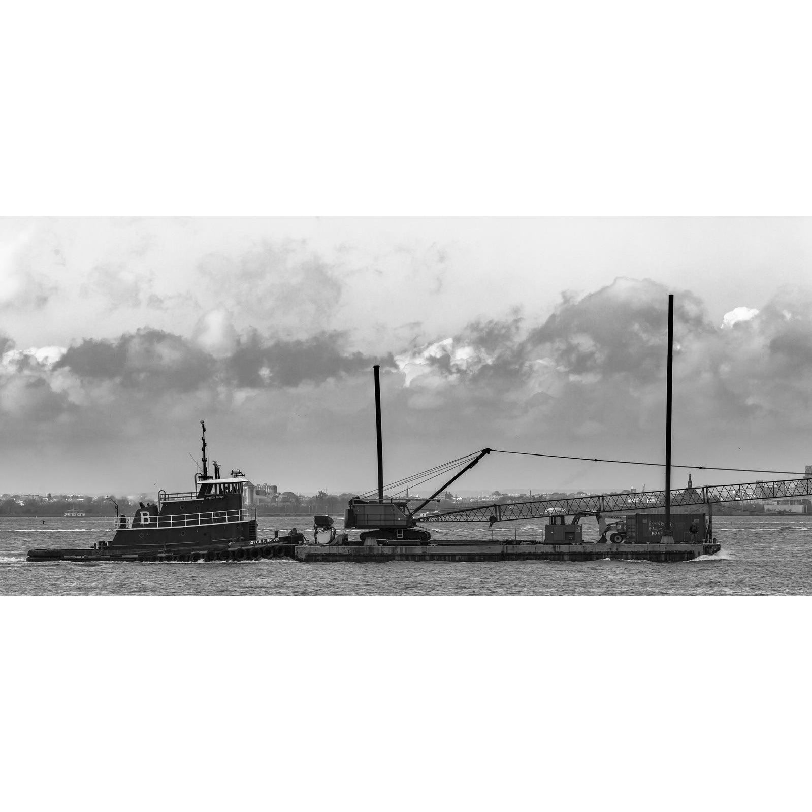 “East River, Tugboat” Contemporary Landscape Photograph by Andrew ...