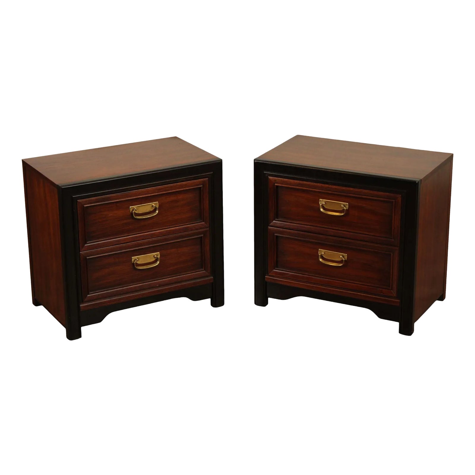 Thomasville Embassy Collection Pair of Two-Drawer Nightstands | Chairish