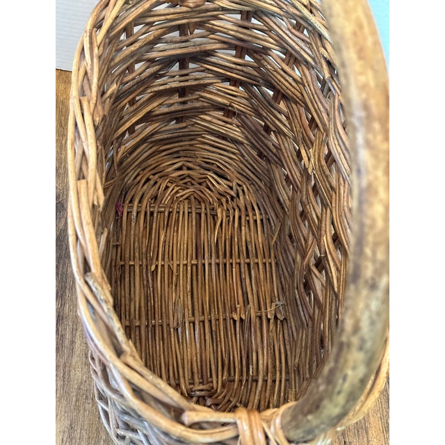 1940s Vintage Peterboro Basket Co. With Handle, Peterborough, NH | Chairish