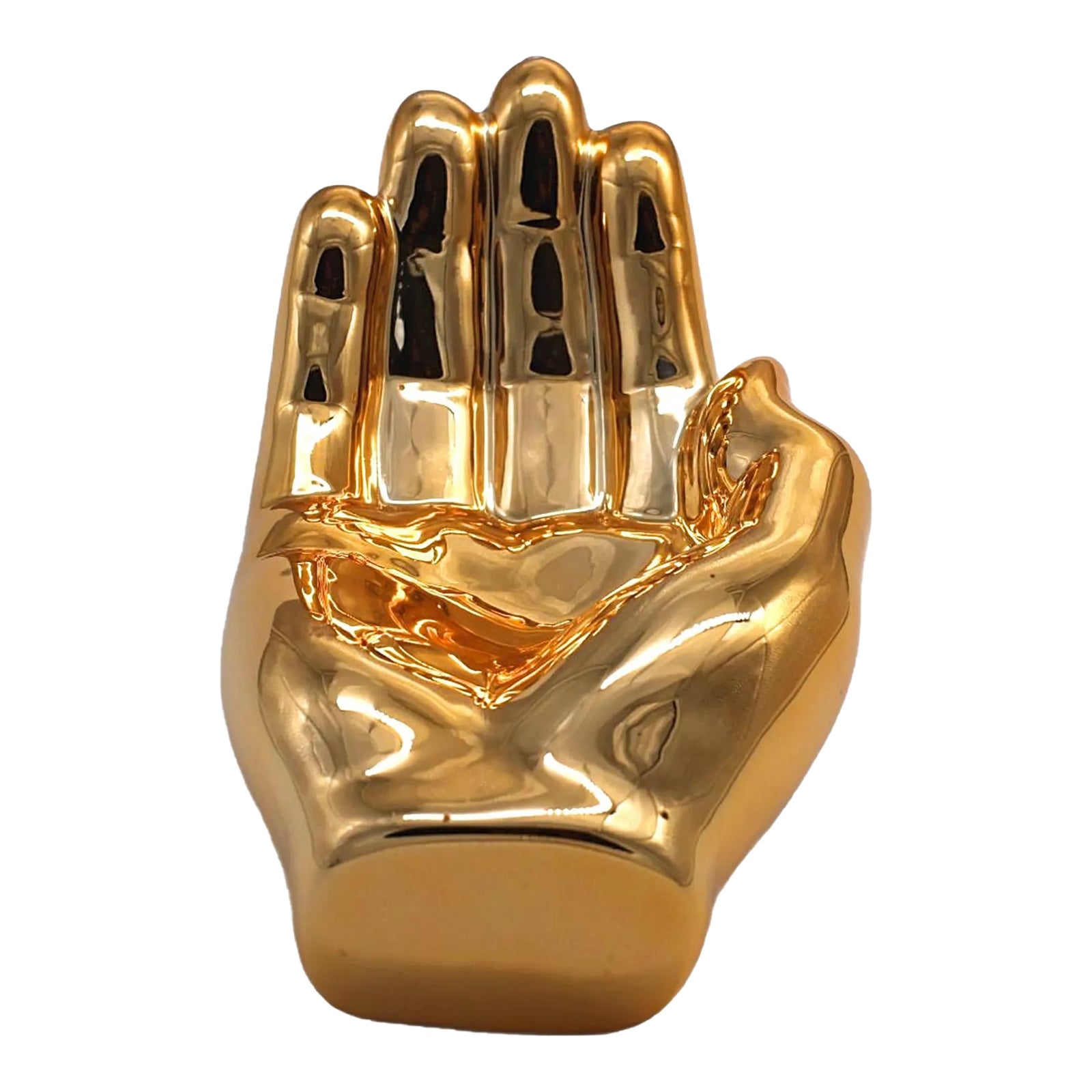 Interior Illusions Plus Bronze Decorative Hand Tray | Chairish