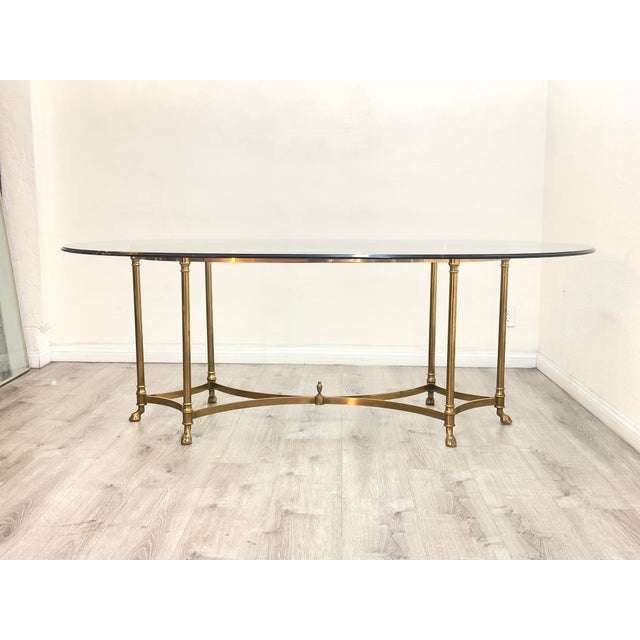 Vintage Brass Dining Table | Chairish