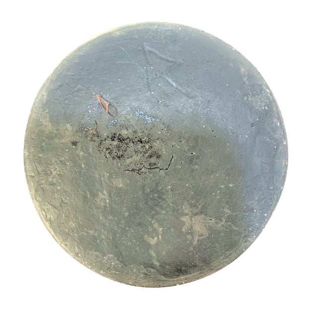 Contemporary Saggar Fired Vase With Ethereal Markings Signed | Chairish