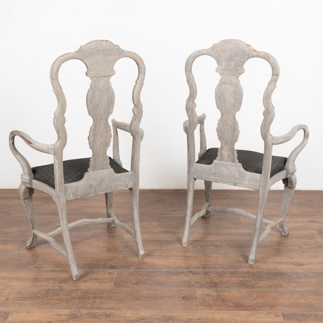 Pair, Swedish Rococo Style Arm Chairs, Circa 1890 | Chairish