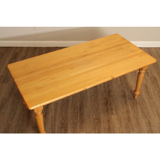Farmhouse Style Solid Maple Dining Table | Chairish