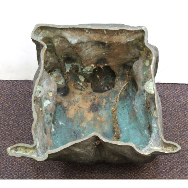 Modern Abstract Cast Bronze Female Sculpture | Chairish
