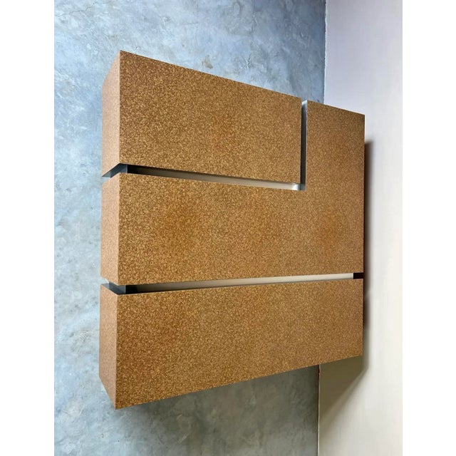 Postmodern Faux Tortoise Shell - Cork Laminate Finish Square Coffee ...