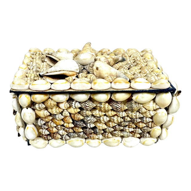 Vintage Shell Box | Chairish