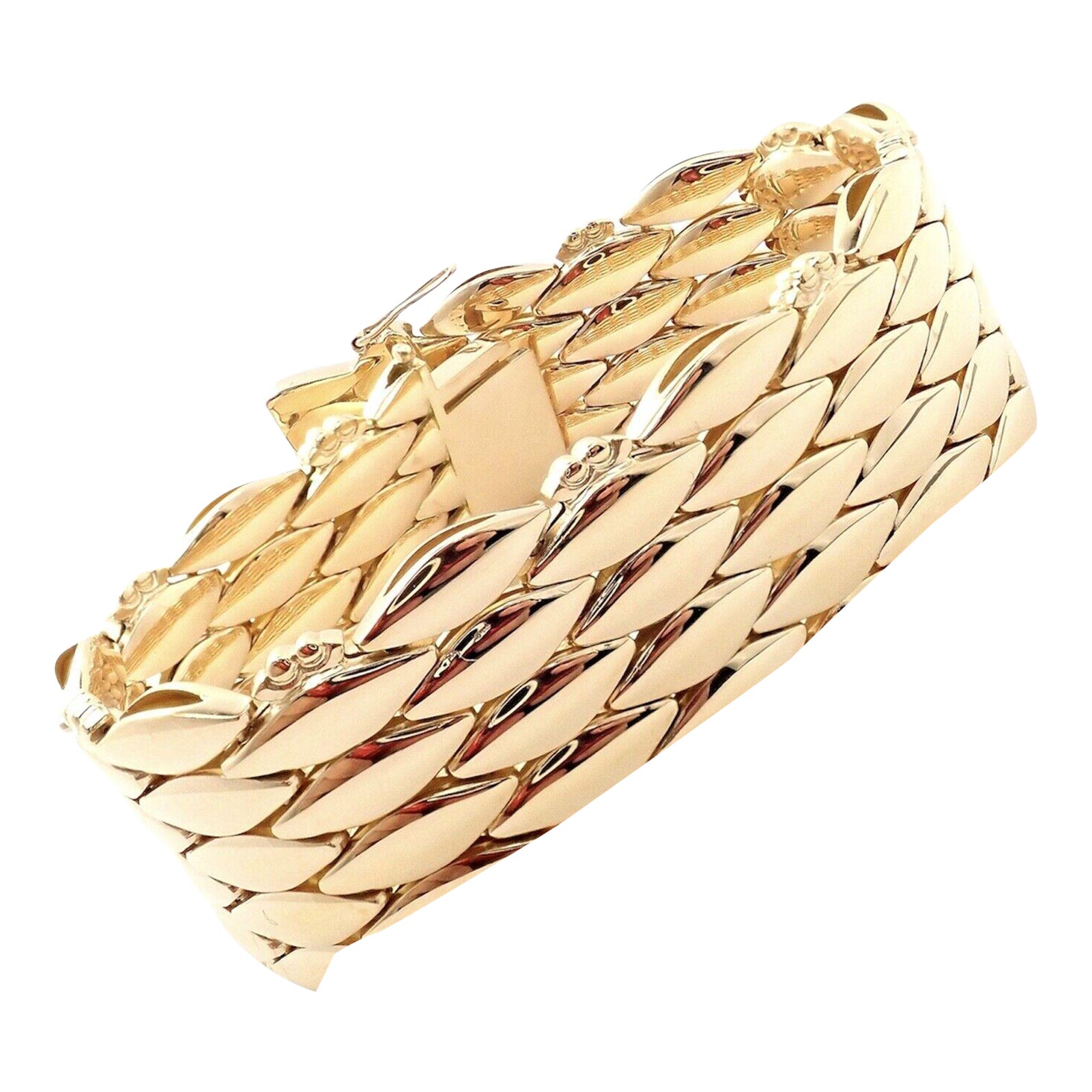 Georg Jensen by Harald Nielsen 18K Yellow Gold Bracelet 1930's 1086 ...