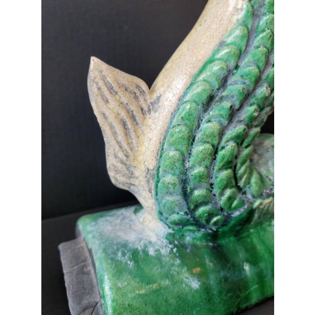 Antique Asian Architectural Figural Fish Roof Tile - a Pair | Chairish