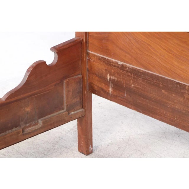 Victorian Walnut and Burl Walnut Full Size Bed Frame, Late 19th Century ...