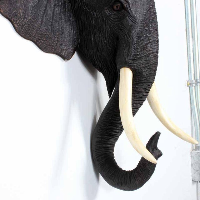 Wall Mounted Elephant Head | Chairish