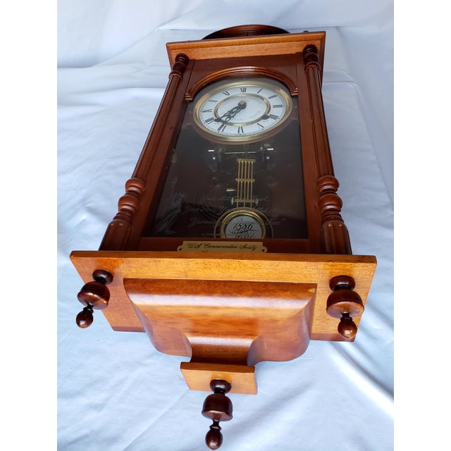 1986 Vintage Federal Style Wall Clock | Chairish