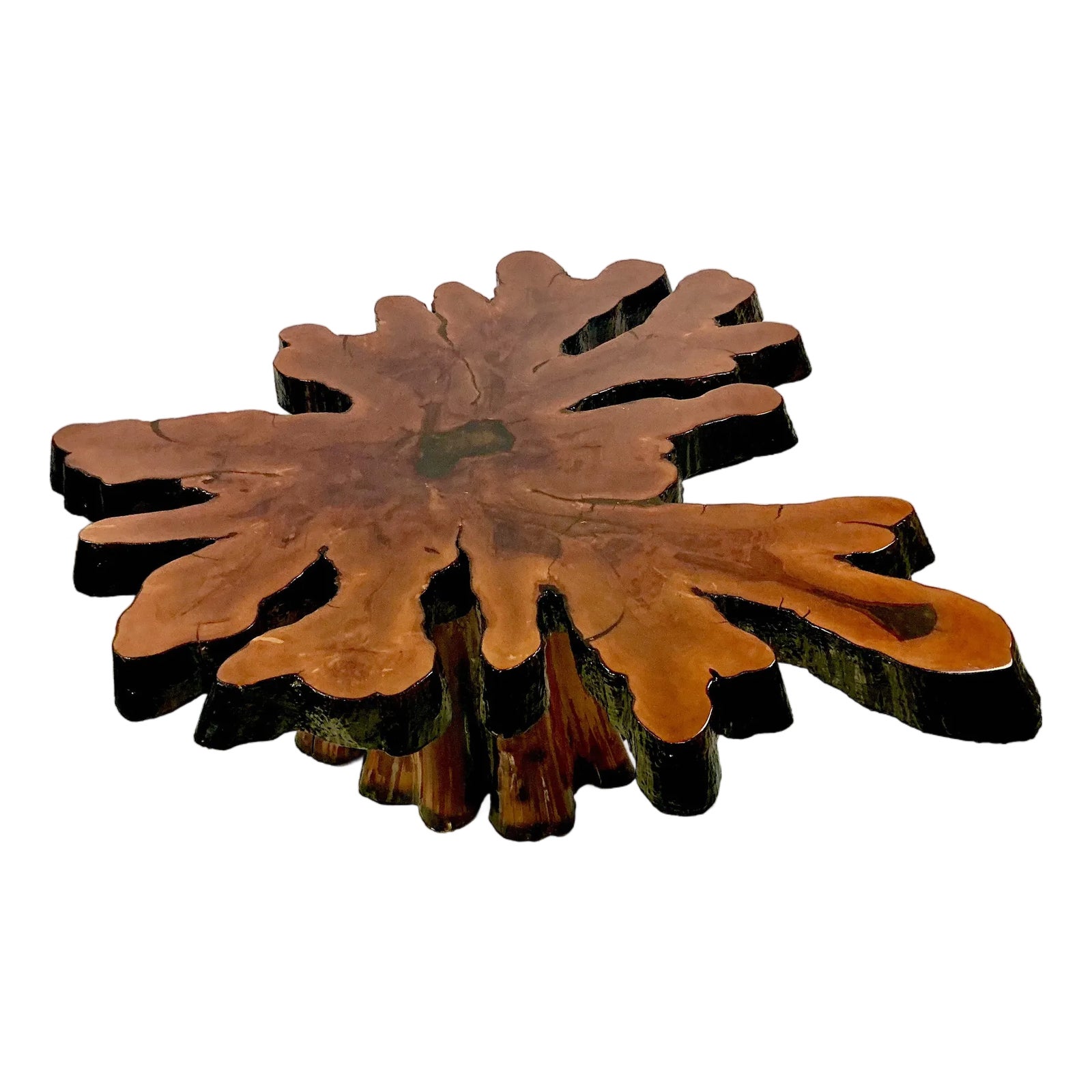 1970s Vintage Rustic Adirondack Arts & Crafts Live Edge Teak Root ...