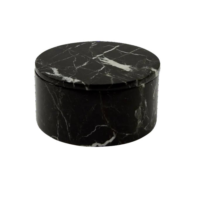 Black Marble Keepsake Box | Chairish