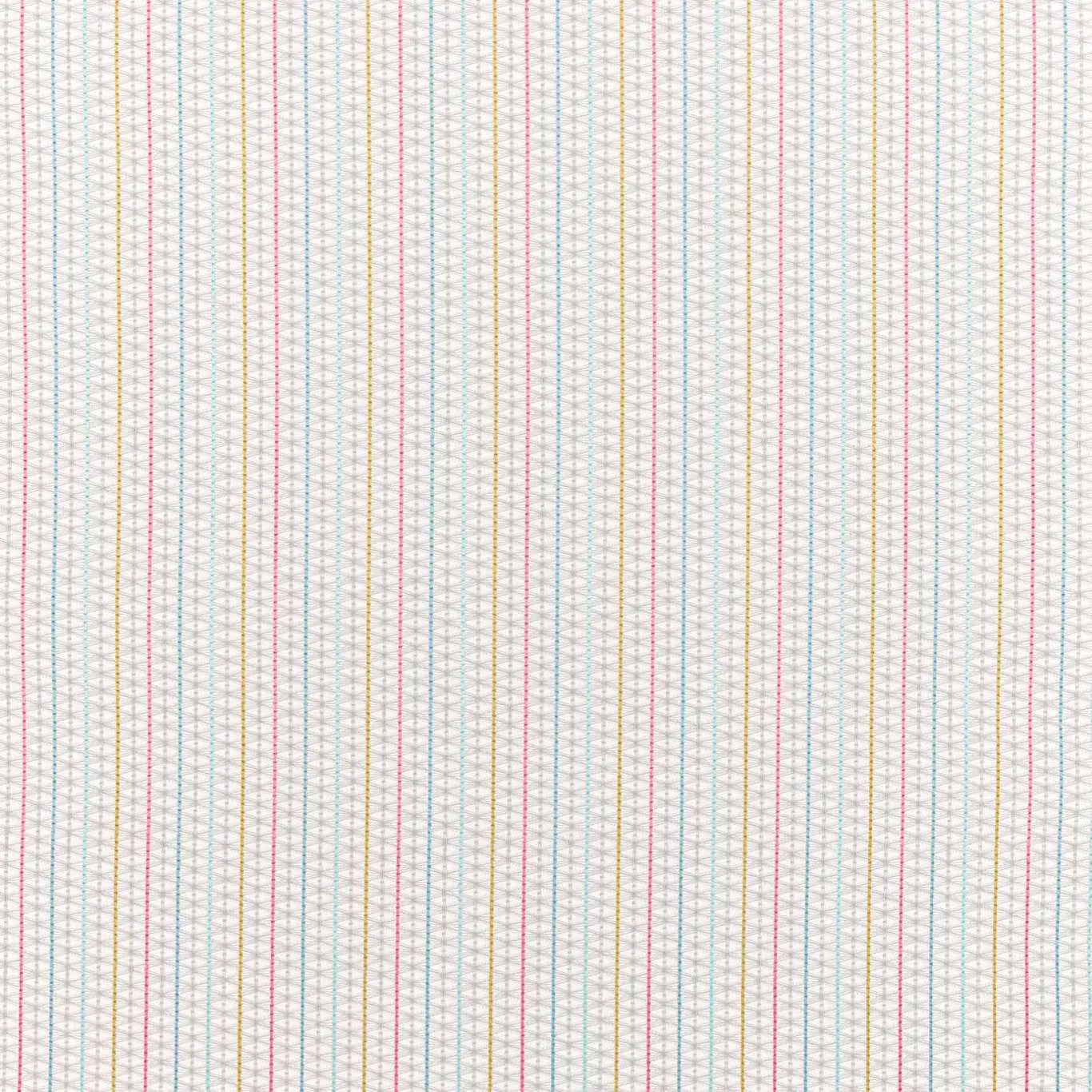 Sanderson Skipper Fabric in Coral/Lichen | Chairish