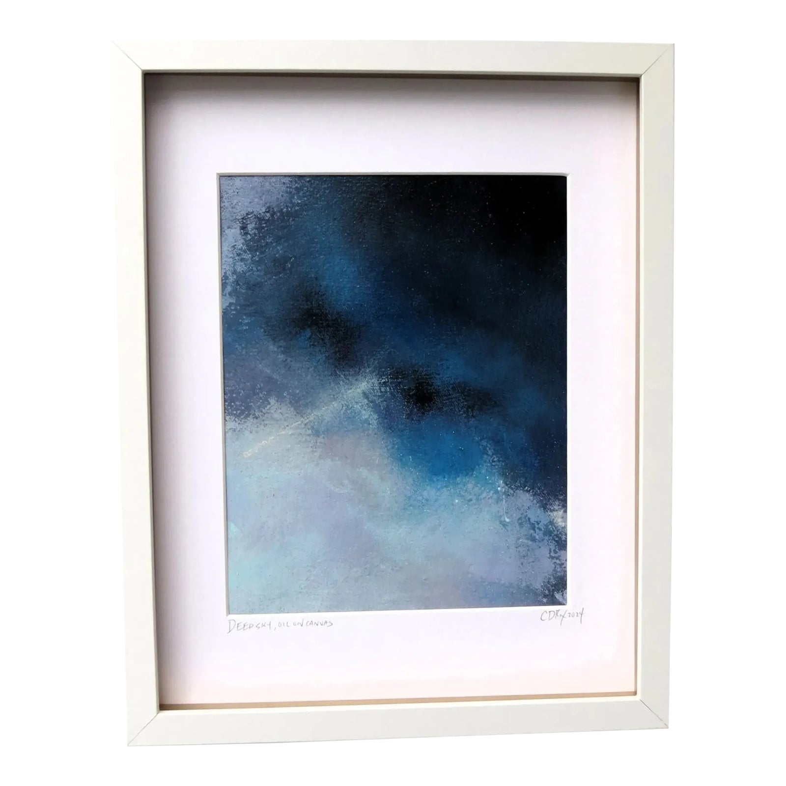 Framed Abstract, Blue/Purple by C. Damien Fox 2024. | Chairish