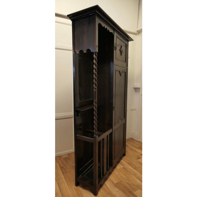 Oak Compactum Hall Wardrobe, 1900s | Chairish