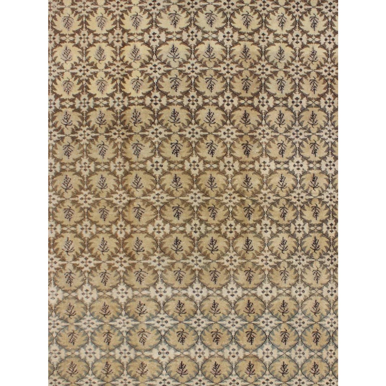 Mid-Century Modern Vintage Rug With Repeating All Over Design | Chairish