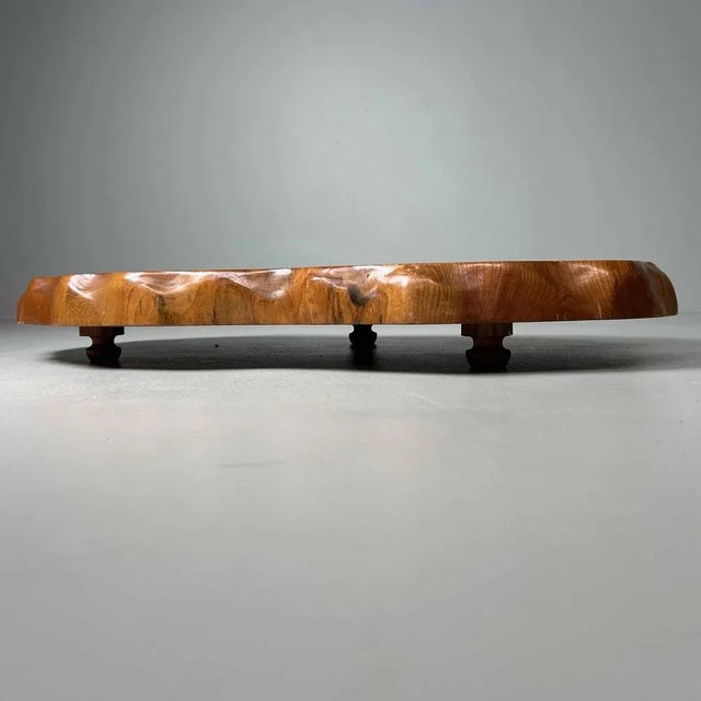 Yakusugi Wooden Display Low Table, Japan, 1930s | Chairish