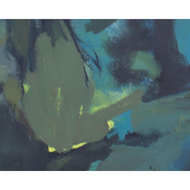 Mid-Century Oil on Canvas Abstract Painting Signed by Artist Steve ...