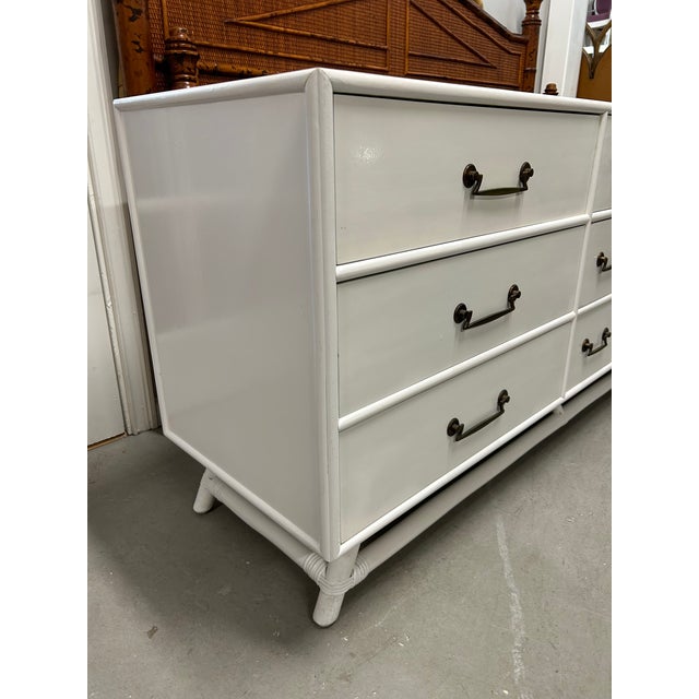 20th Century Willow & Reed Rattan Dresser Designed by Tommi Parzinger ...