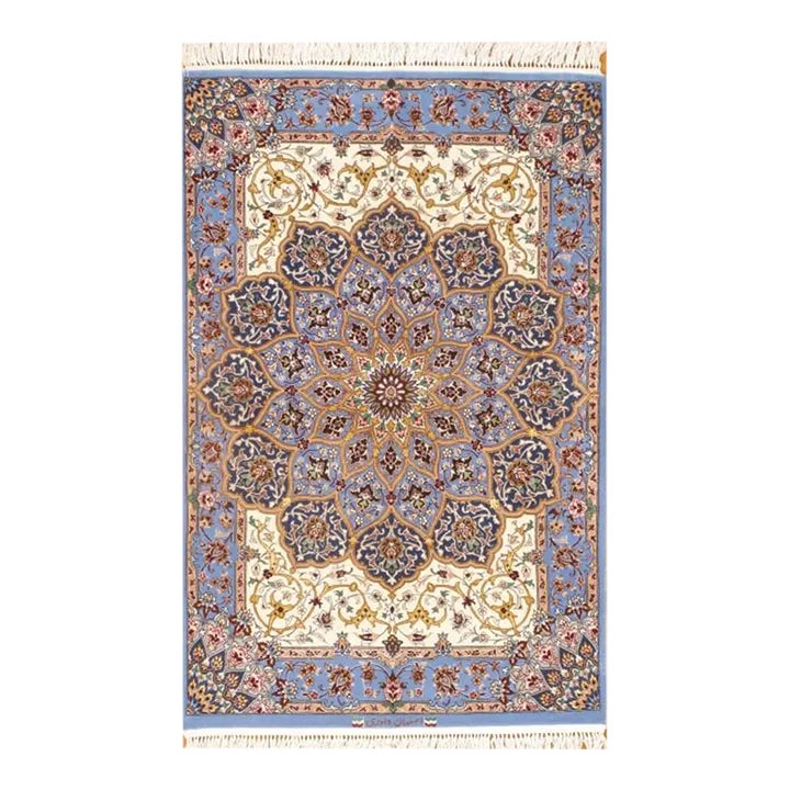 1990s Persian Isfahan Silk & Wool | Chairish