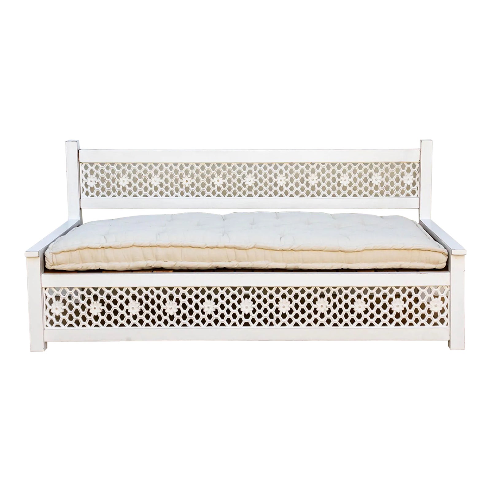Moorish Floral Pearl Daybed Sofa | Chairish