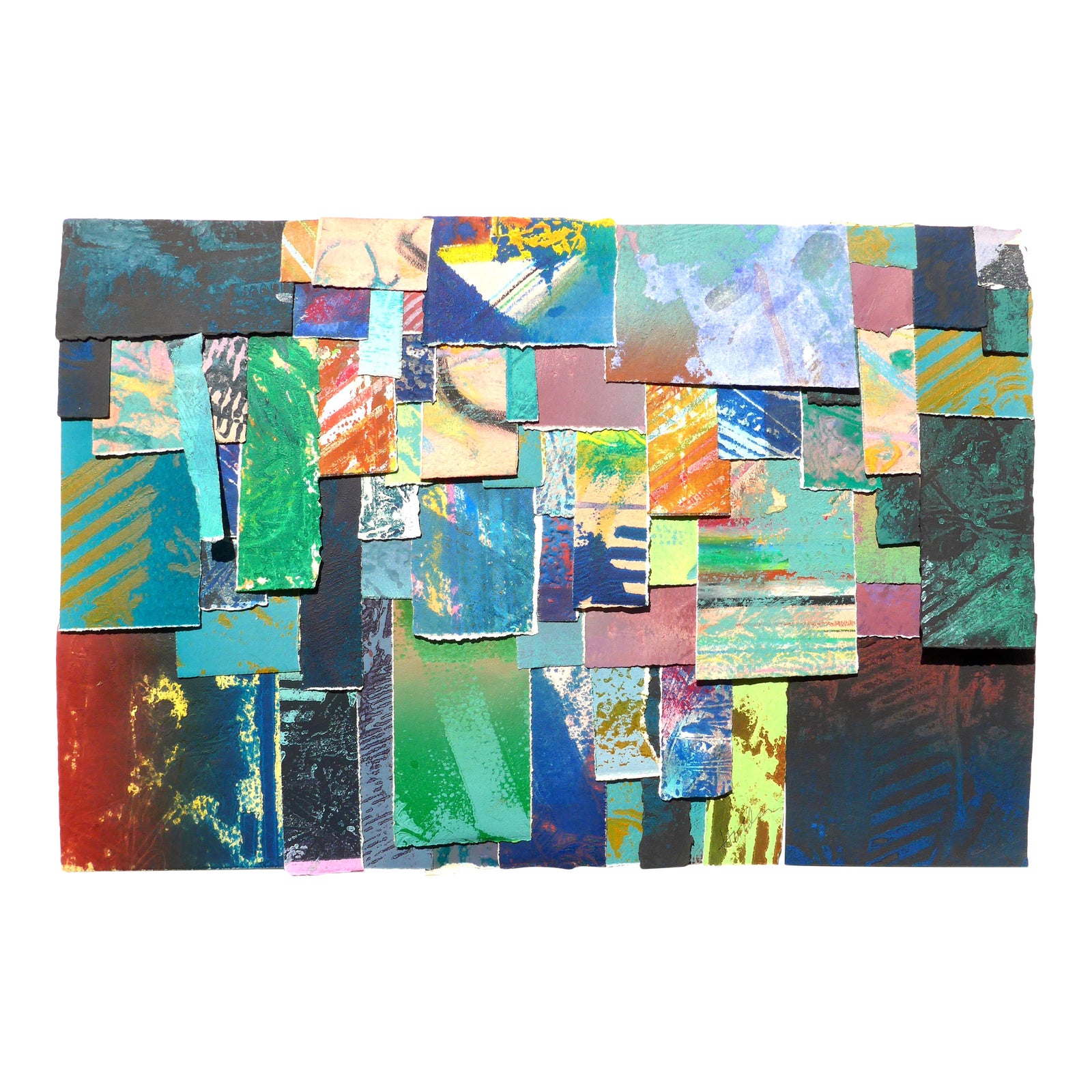 Martha Holden. "Tapestry Collage" Contemporary Modernist Collage | Chairish