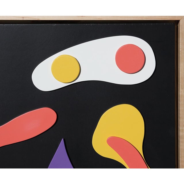 2022 “Snippet” Square Colorful Abstract Geometric Mixed Media Painting ...