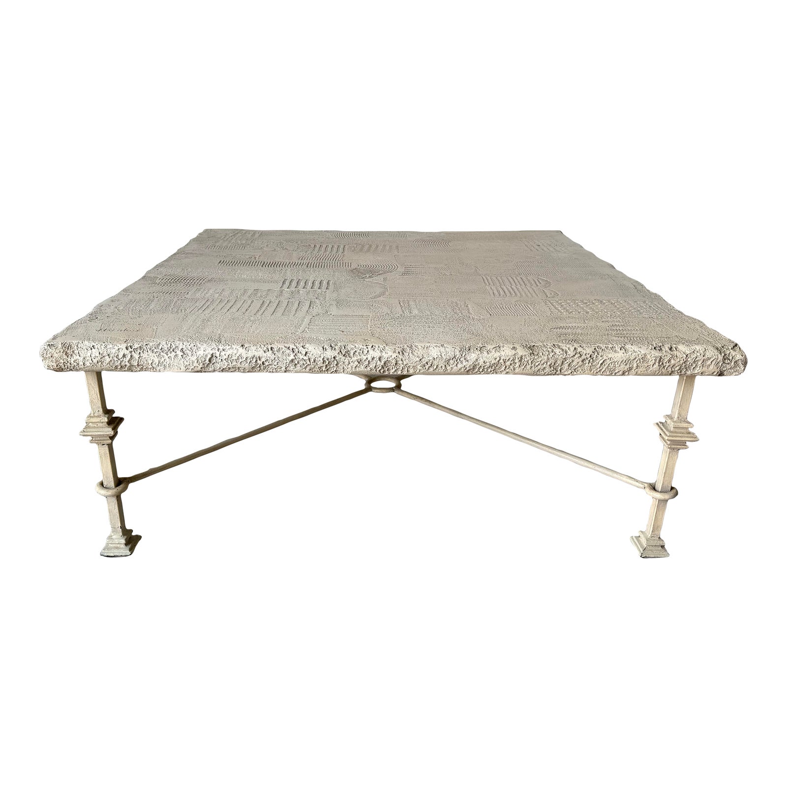 1980's J. Berdou Art Handmade Postmodern Coffee Table | Chairish