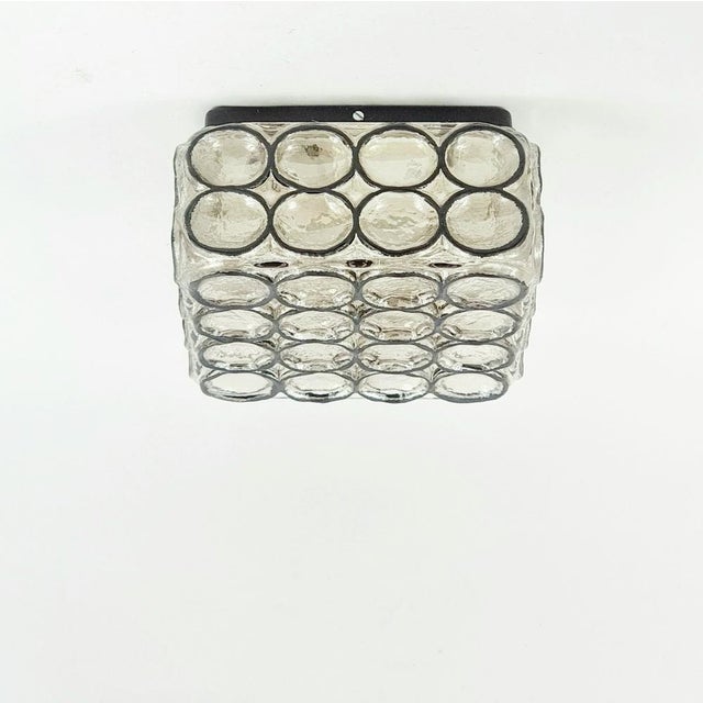 Mid-Century Glass Flush Mount from Limburg, Germany, 1960s | Chairish