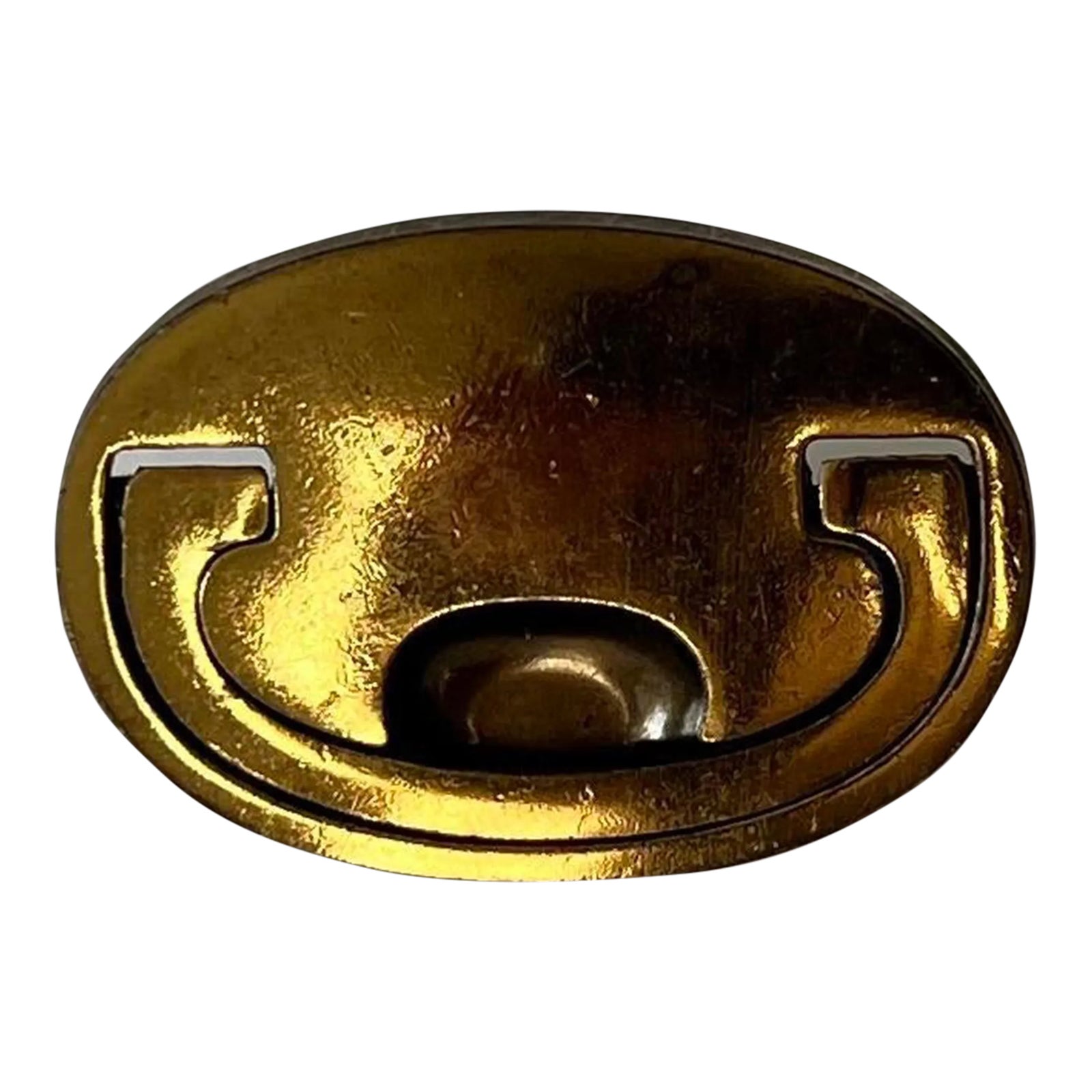 Vintage Brass Campaign Drawer Handle/Pull | Chairish