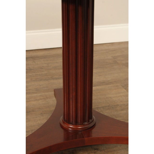 Ethan Allen 'Medallion' Collection Round Cherry Pedestal Side Table ...