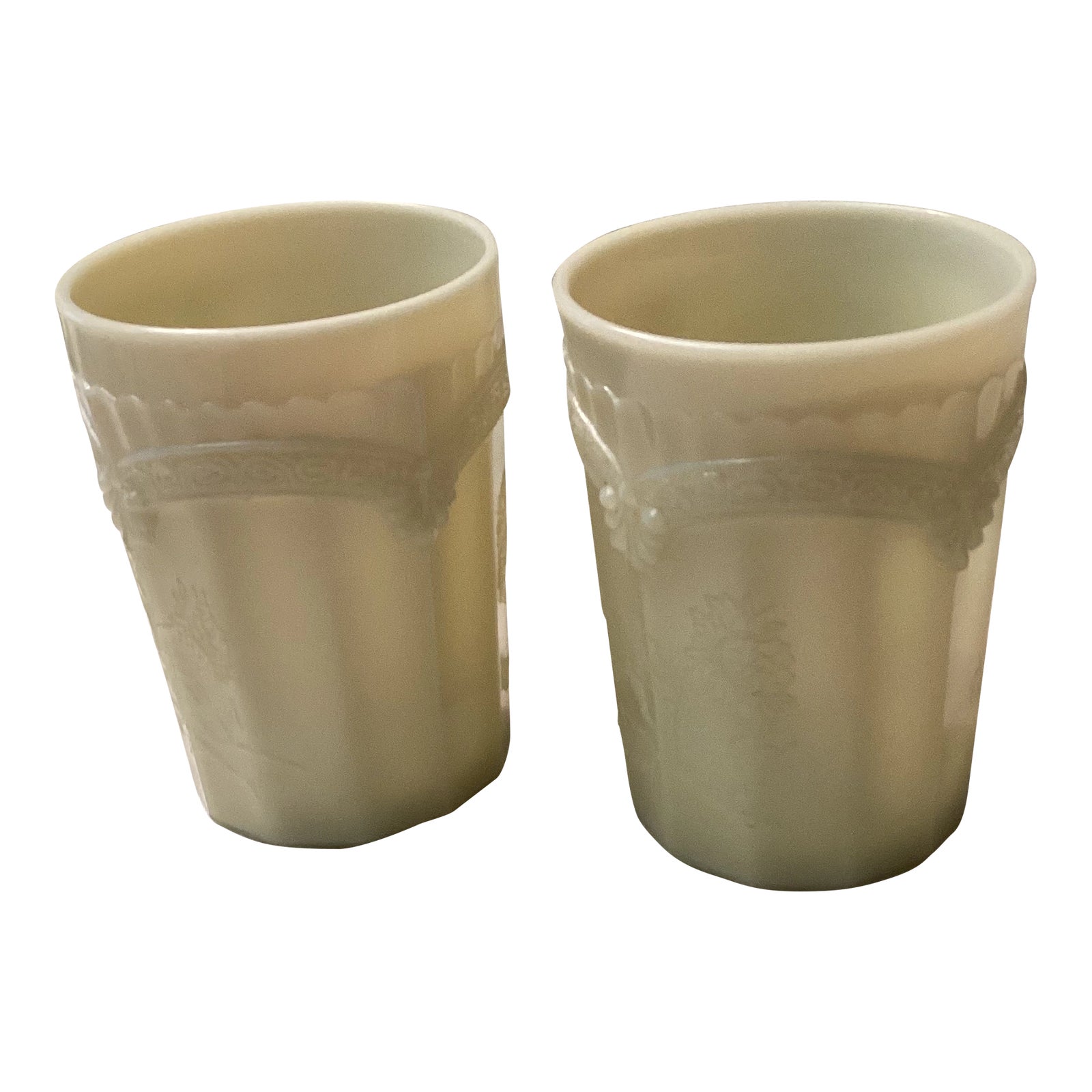 1950s Westmoreland Milk Glass “Old World” Pattern Tumblers- Set of 2 ...